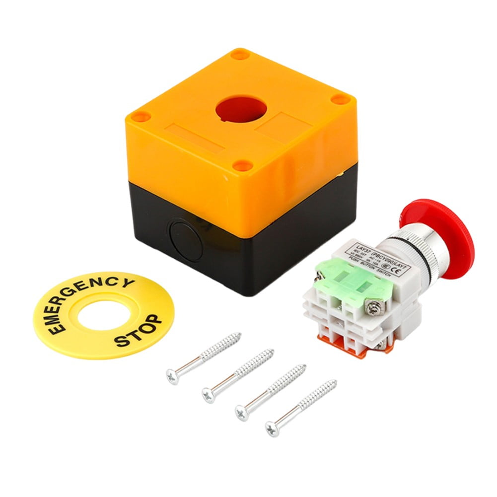 Advanced Latching Type Red Mushroom Push Button Switch with Switch ...