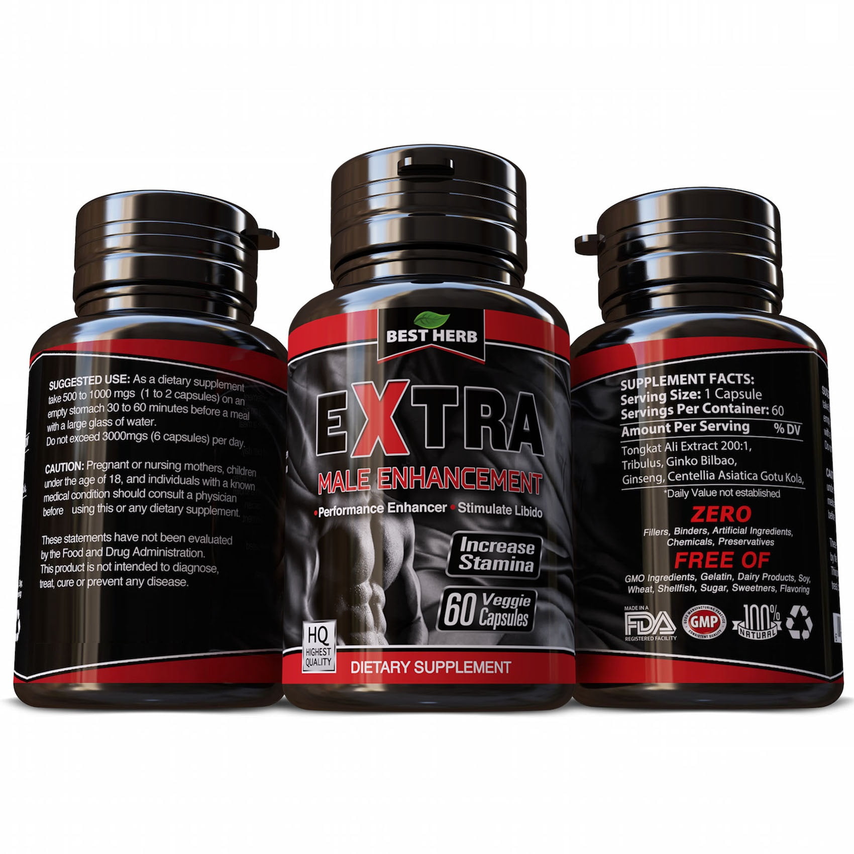 Advanced Male Vitality Supplement Formulated with Tribulus & Tongkat ...