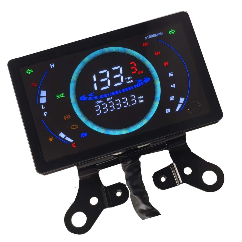 Advanced Motorbike Speedometer 0.5s Response Time High Contrast Display ...