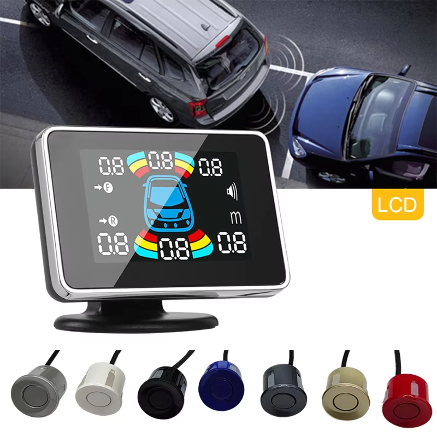 Advanced Multiple Rear Parking Sensor Parktronic Electronics Car Backup ...