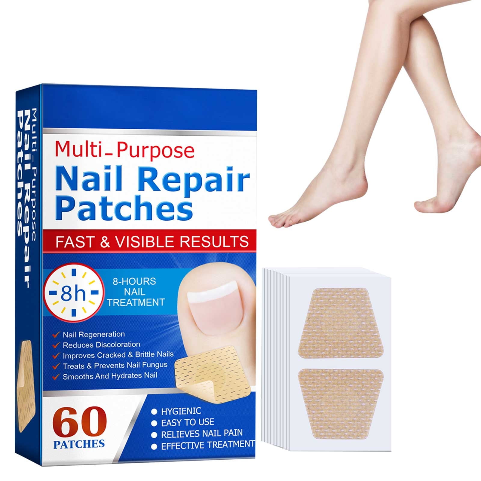 Advanced Nail Fungus Treatment 60 Patches - Extra Strong Toenail Repair ...