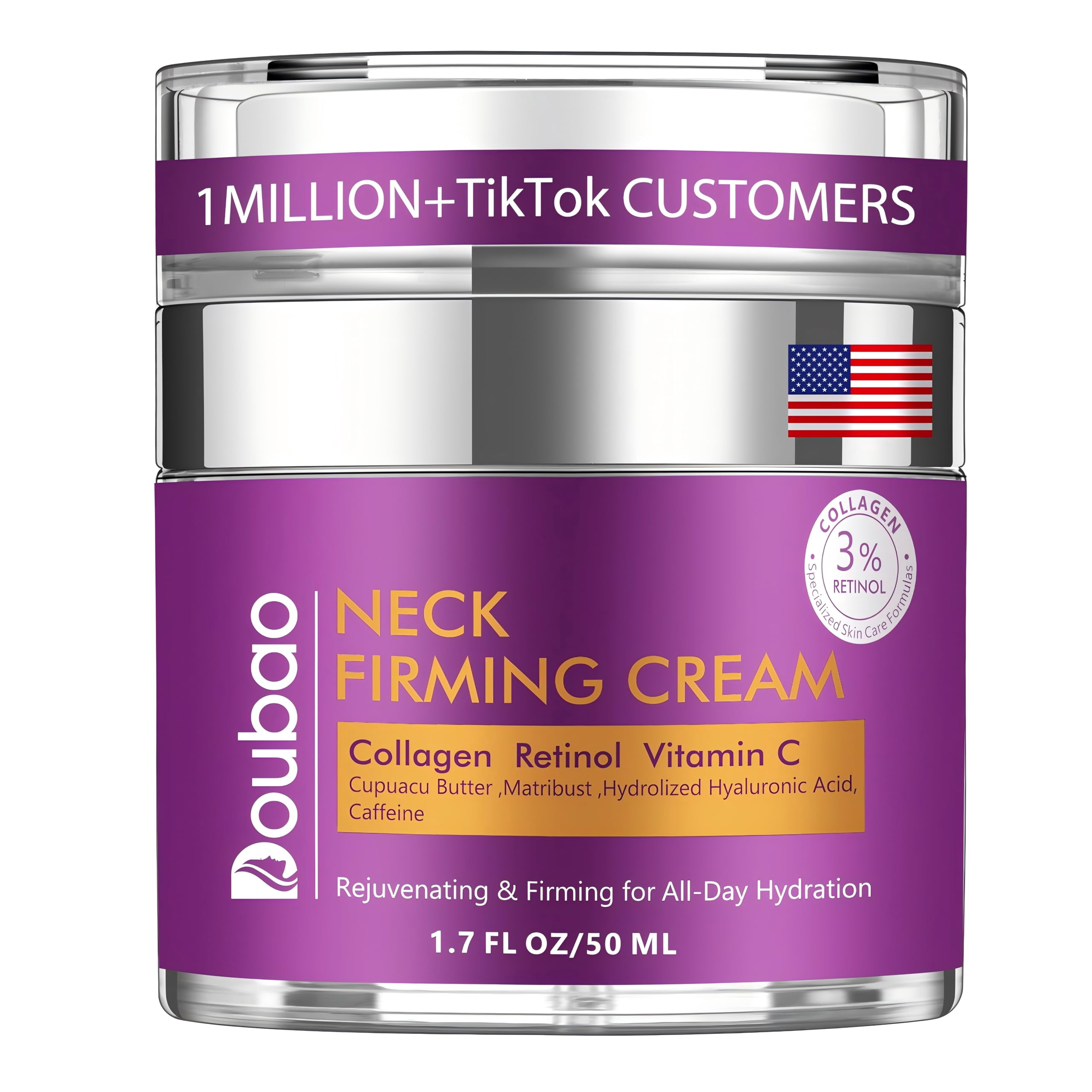 Advanced Neck Firming Cream IFF17 - 3% Retinol & Hyaluronic Acid for ...