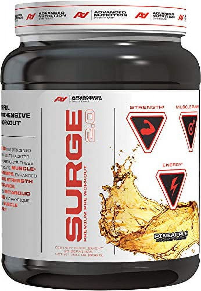 Advanced Nutrition Systems | SURGE 2.0 - Pre Workout Energy Powder ...