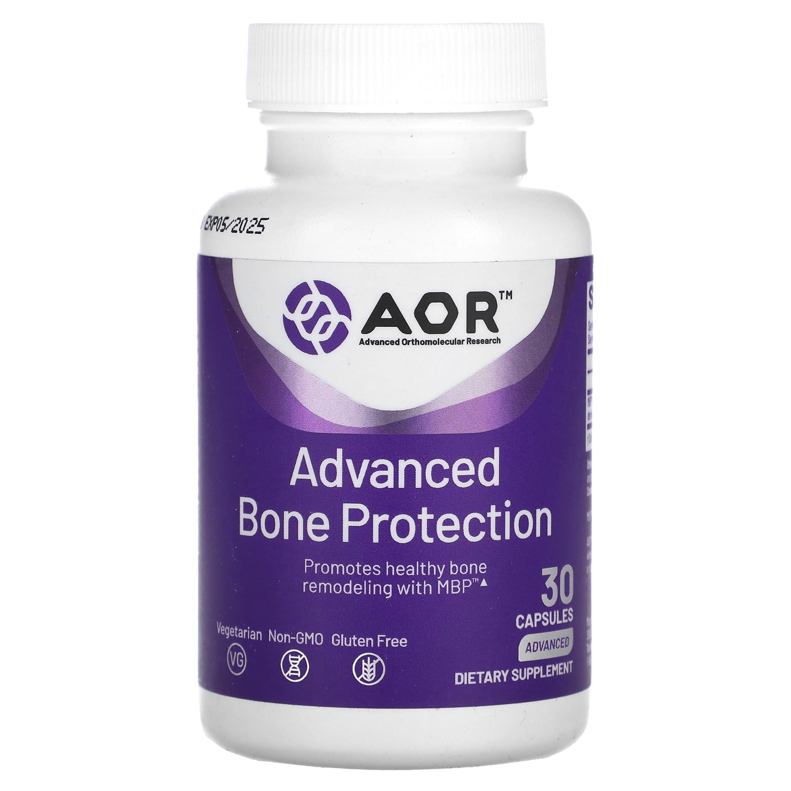 Advanced Orthomolecular Research AOR Advanced Bone Protection, 40 mg , 30 Capsules - Walmart.com