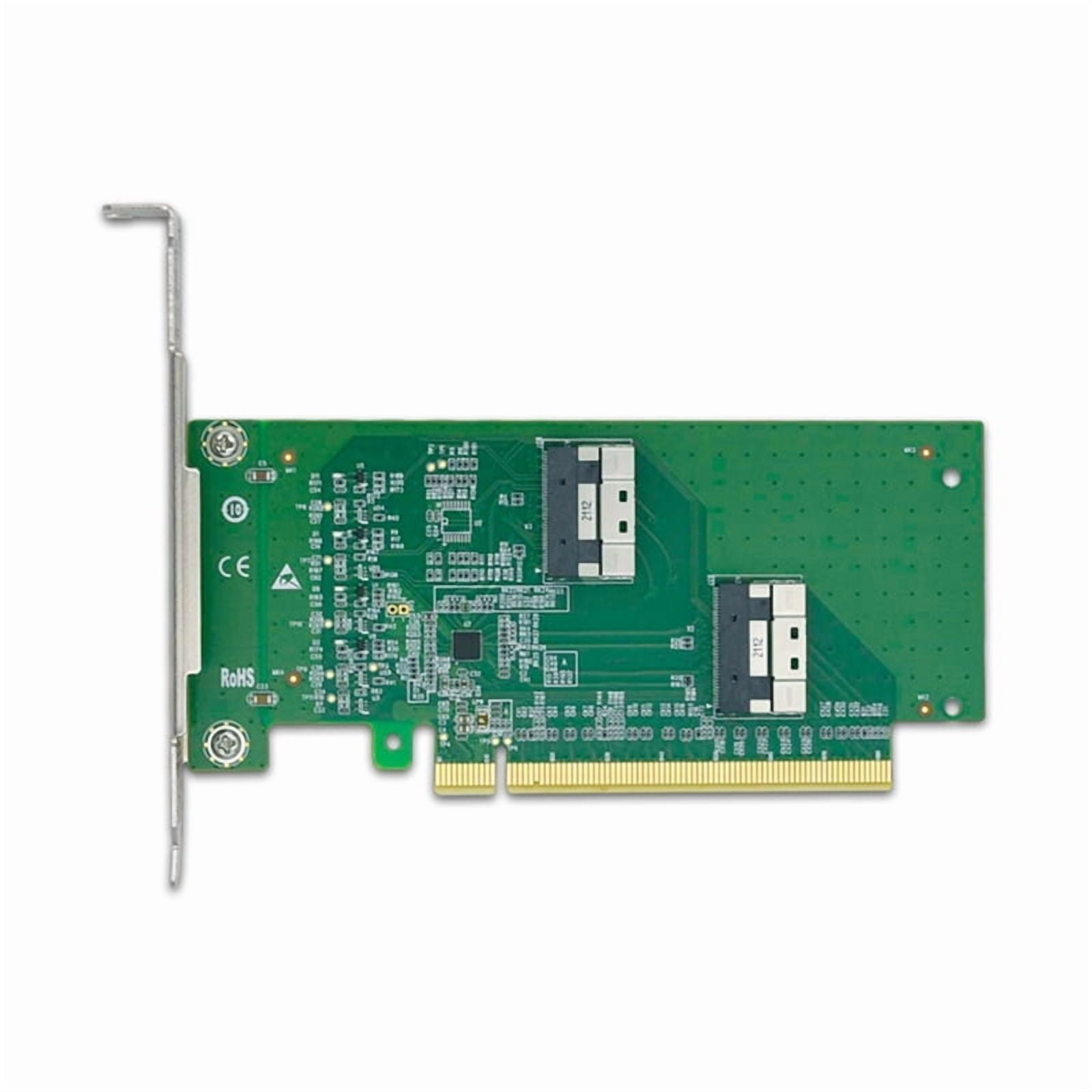 Advanced PCIe x16 to Dual SlimSAS SFF 8654 8i Adapter for Enhanced ...