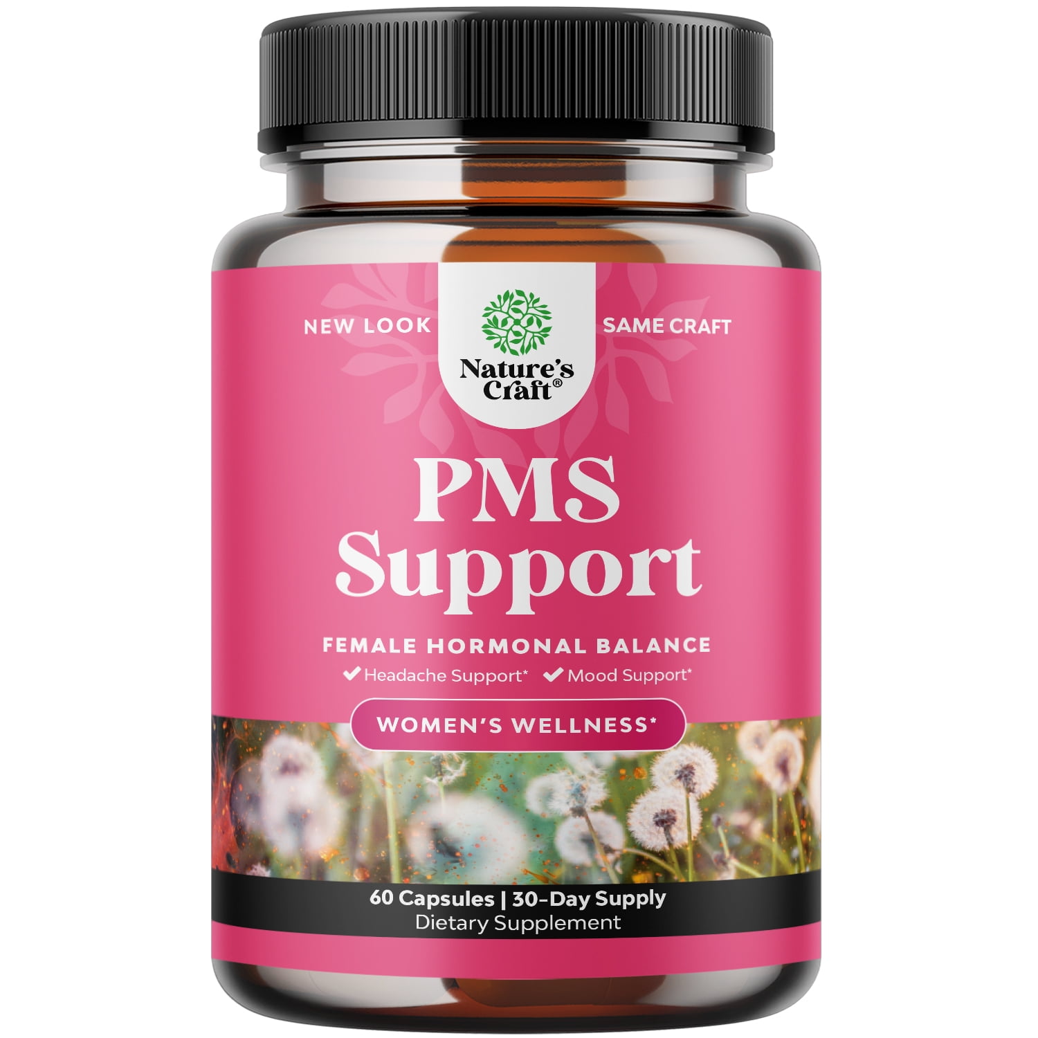 Advanced PMS Support Supplement for Women - Multibenefit PMS Relief Complex for Low Energy Mood ...