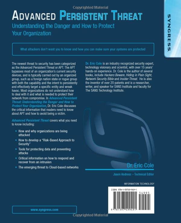 Pre-Owned Advanced Persistent Threat: Understanding the Danger and How ...