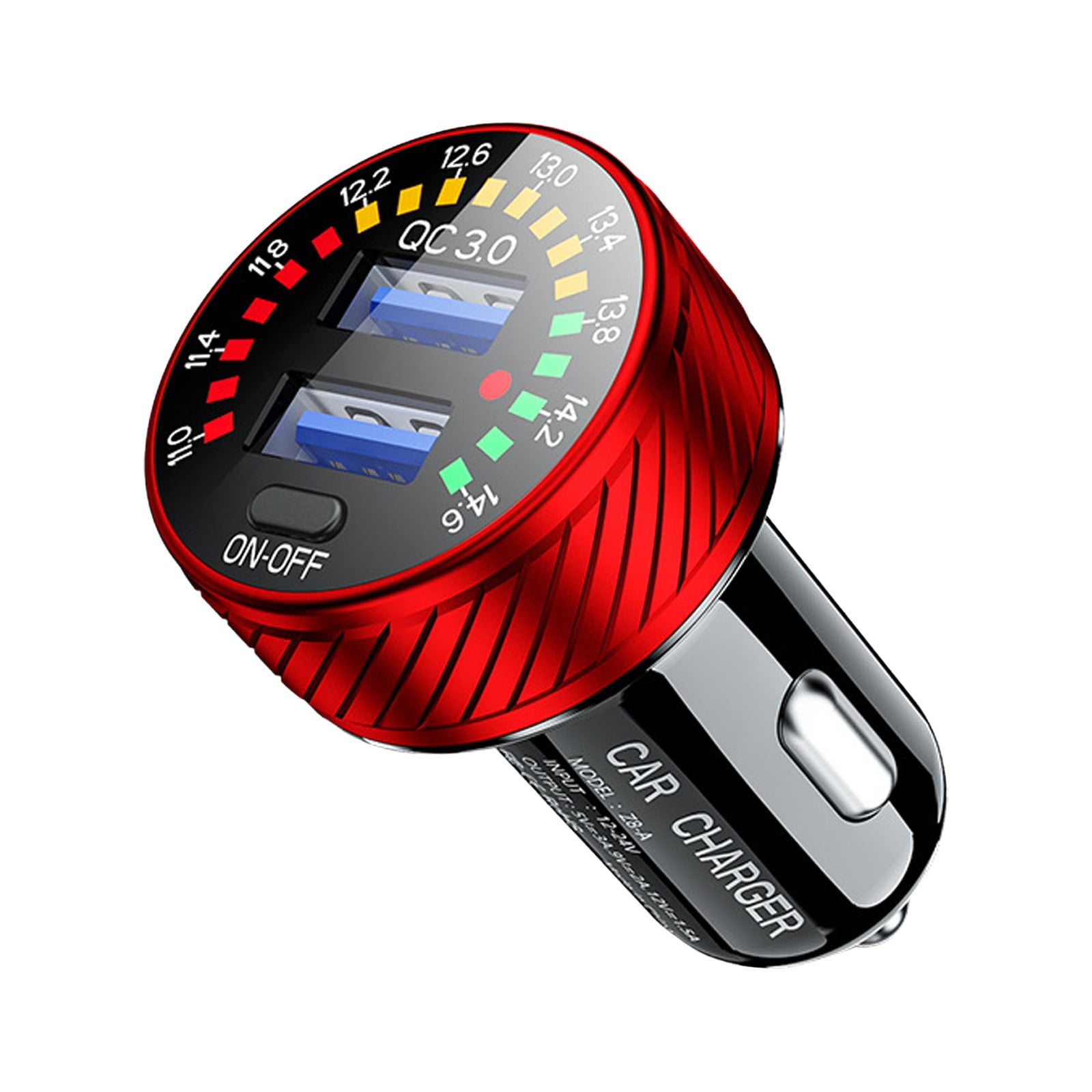 Advanced Port Car Charger With Color Display Panel For Quick Charging ...