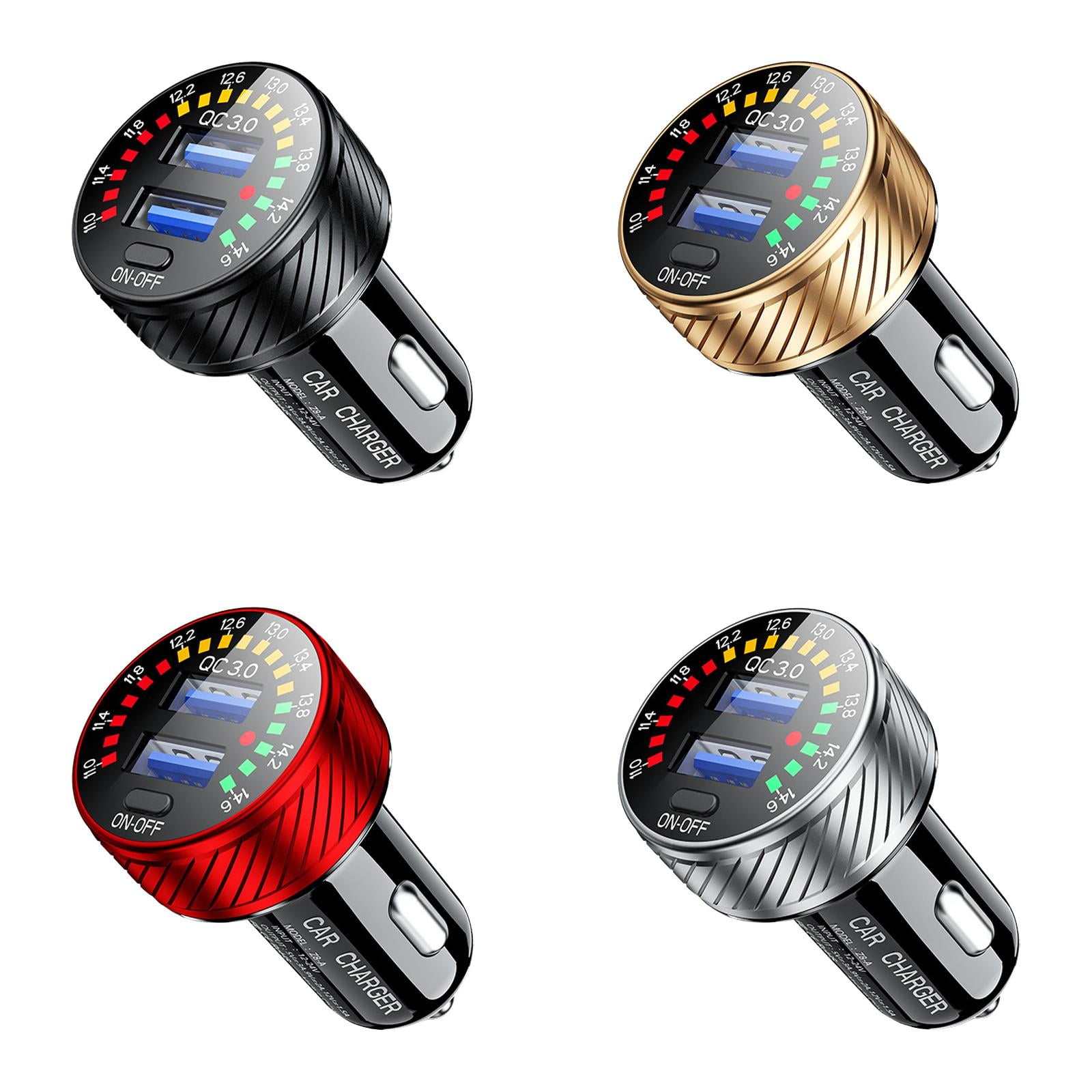 Advanced Port Car Charger With Color Display Panel For Quick Charging ...