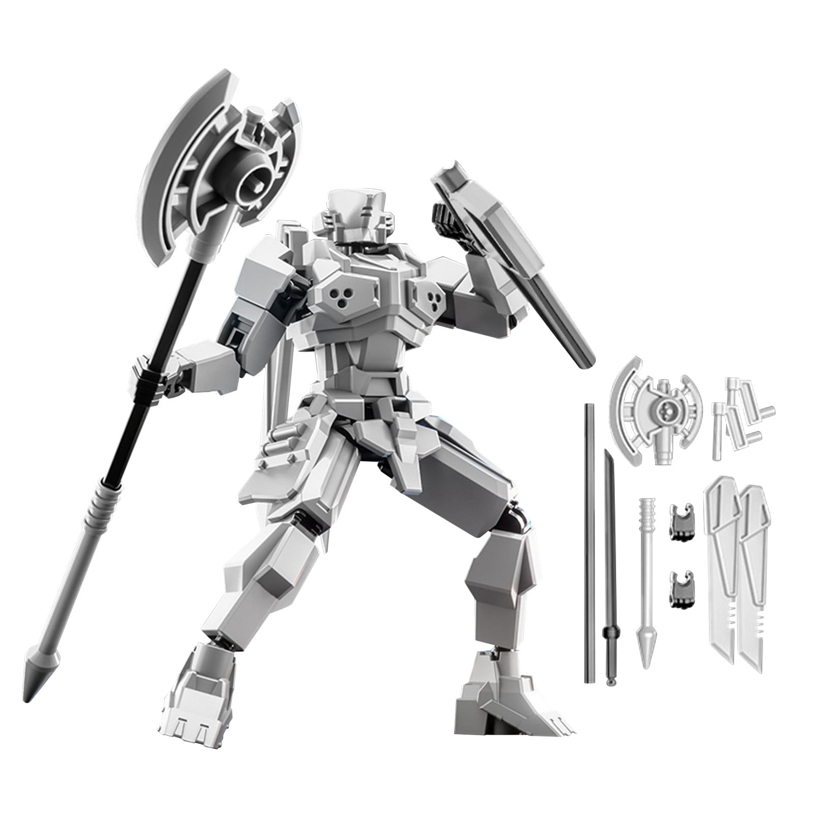 Advanced Red Mech Warrior Building Set 500 Pieces Robot Toy with ...