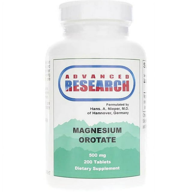 Advanced Research/Nutrient Carriers Magnesium Orotate 500 mg 200 Tabs ...