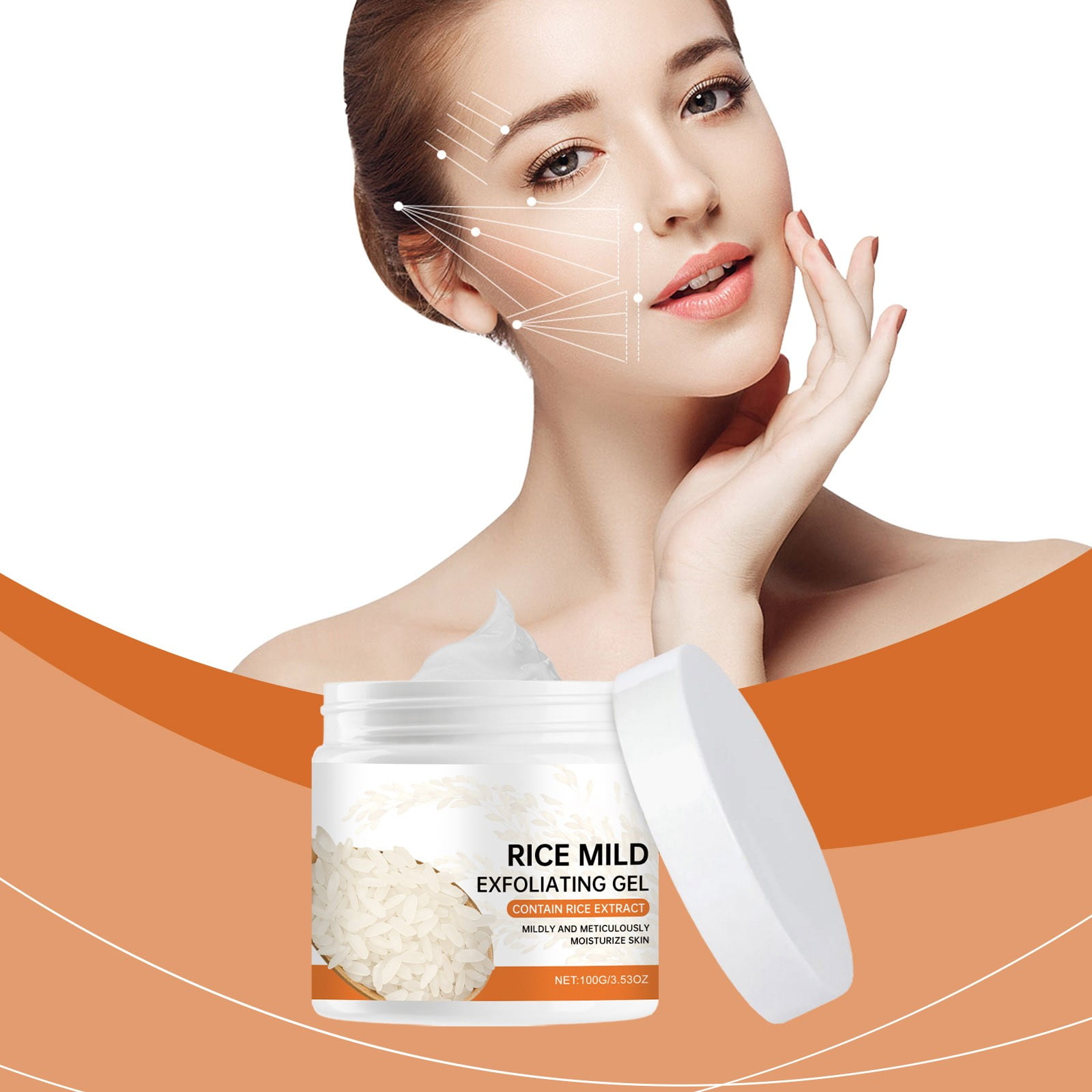 Advanced Rice Exfoliating and Rejuvenating Gel with Hyaluronic for ...