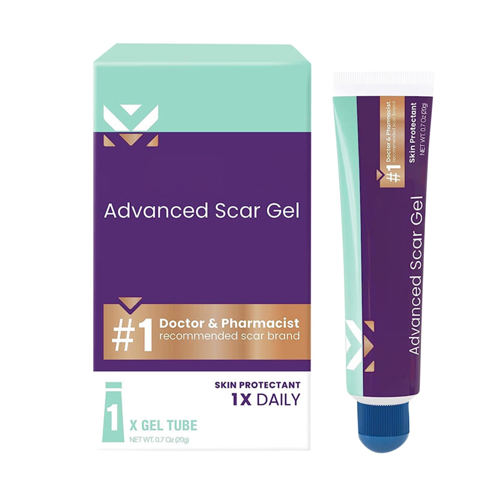 Advanced Scar Gel, Treats Old and New Scars, Reduces the Appearance of ...