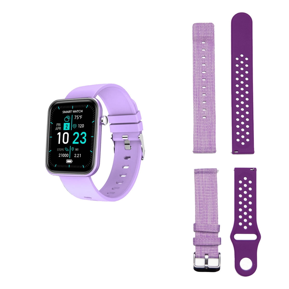 Advanced Smartwatch With Three Bands And Wellness + Activity Tracker ...
