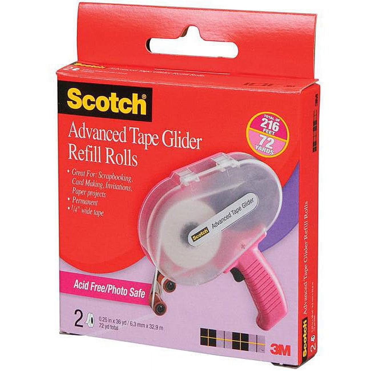 Scotch Permanent Craft 1/4-Inch 36-Yard ATG Advanced Tape Glider ...