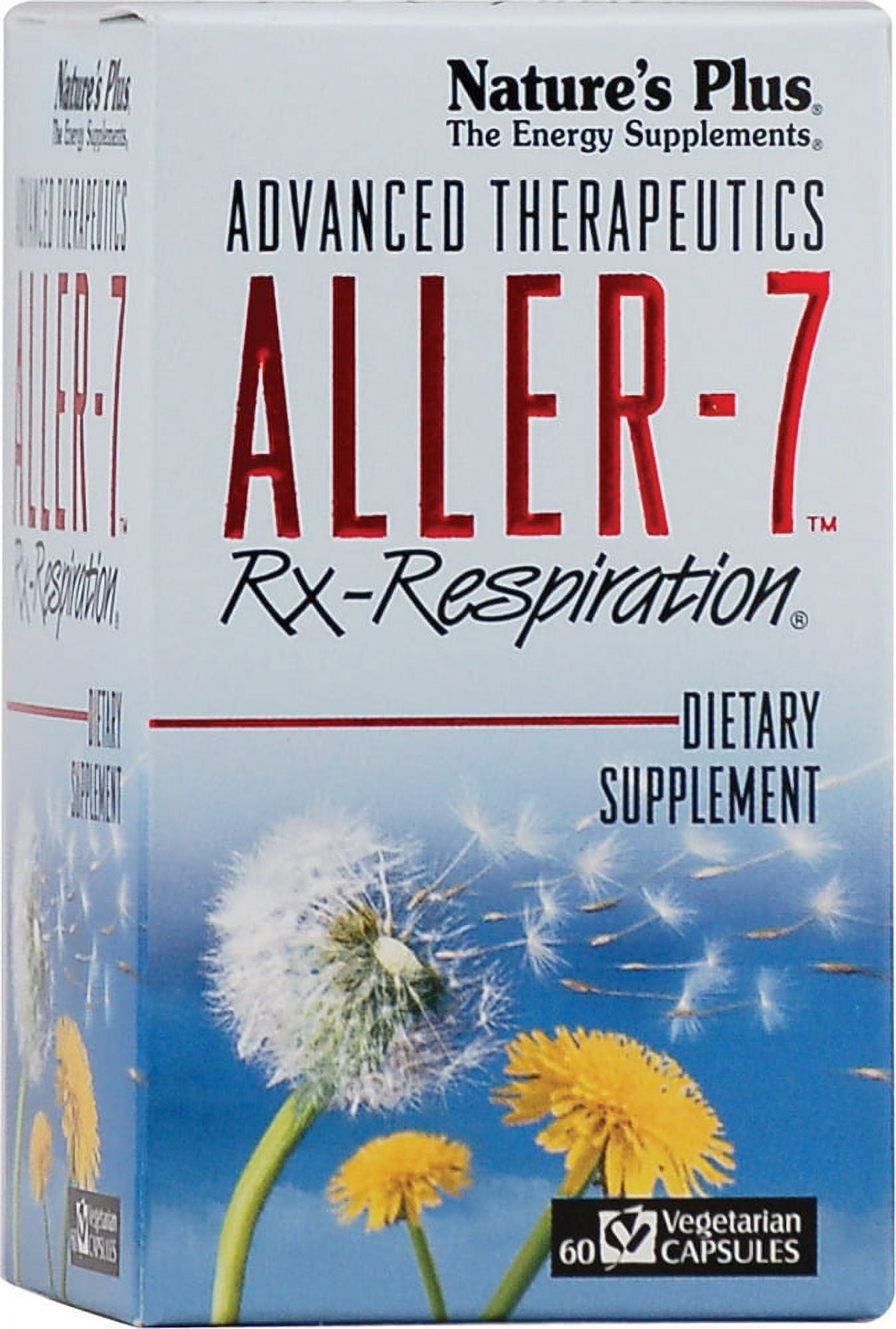 Nature's Plus Aller-7 Rx-Respiration 60 Capsule - Walmart Business Supplies