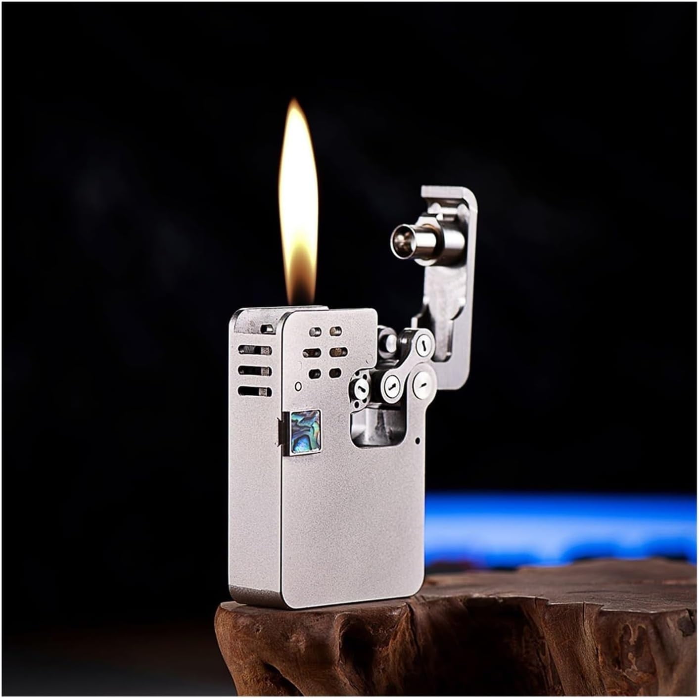 Advanced Titanium Alloy Automatic Kerosene Lighter, Metal Open Flame ...