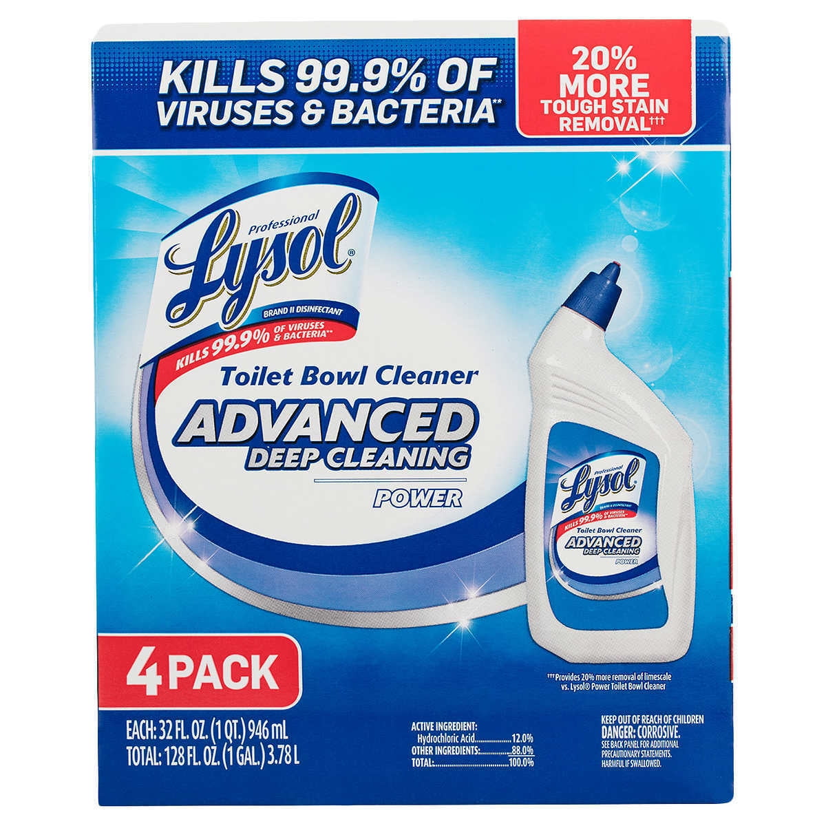 Advanced Toilet Bowl Cleaner 32 fl oz 4 bottles - Walmart.com