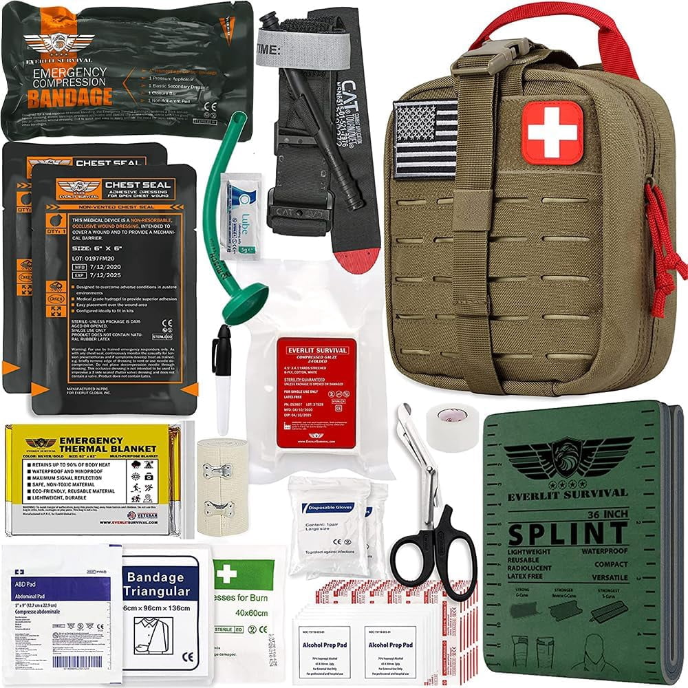 Advanced Trauma Kit, CAT GEN-7 Tourniquet, TCCC Compliant, Mil-Spec ...