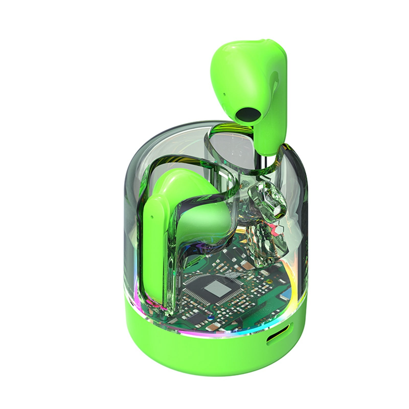 Advanced True Wireless In Ear Headset With Transparent Mecha Design And ...