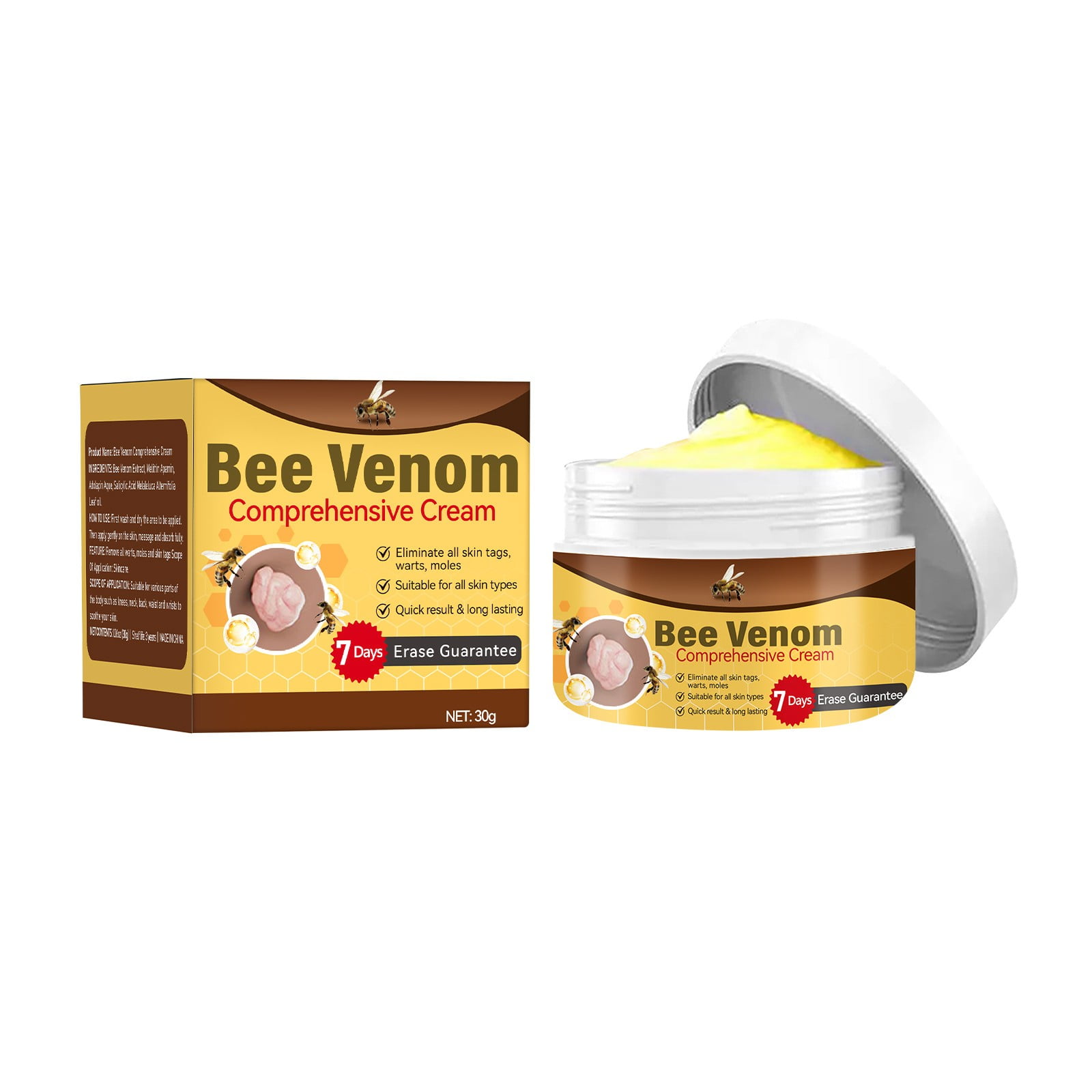 Advanced Venous Apitherapy Bee Skin Care Cream, Gentle Herbal For ...