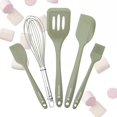 &' Advanced silicone baking tool set (5-piece) - 10-inch green cooking ...