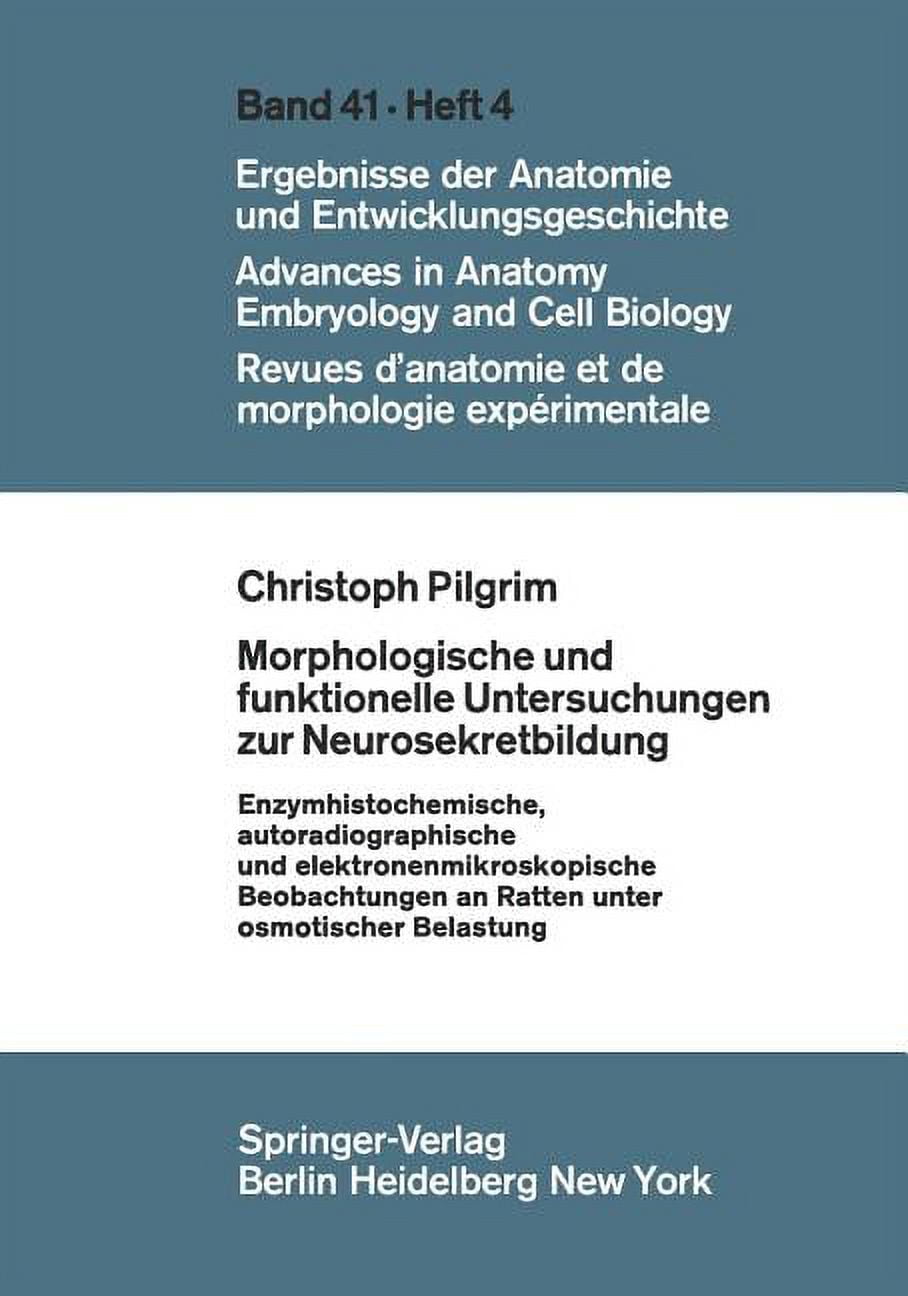 Advances in Anatomy, Embryology and Cell Morphologische Und ...