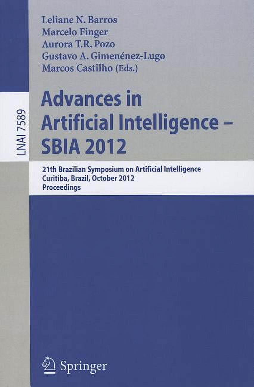 Advances in Artificial Intelligence - SBIA 2012: 21st Brazilian ... Advances in Artificial Intelligence - SBIA 2012: 21st Brazilian ...