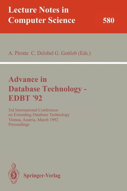 Advances In Database Technology Edbt 92 3rd International Conference On Extending Database