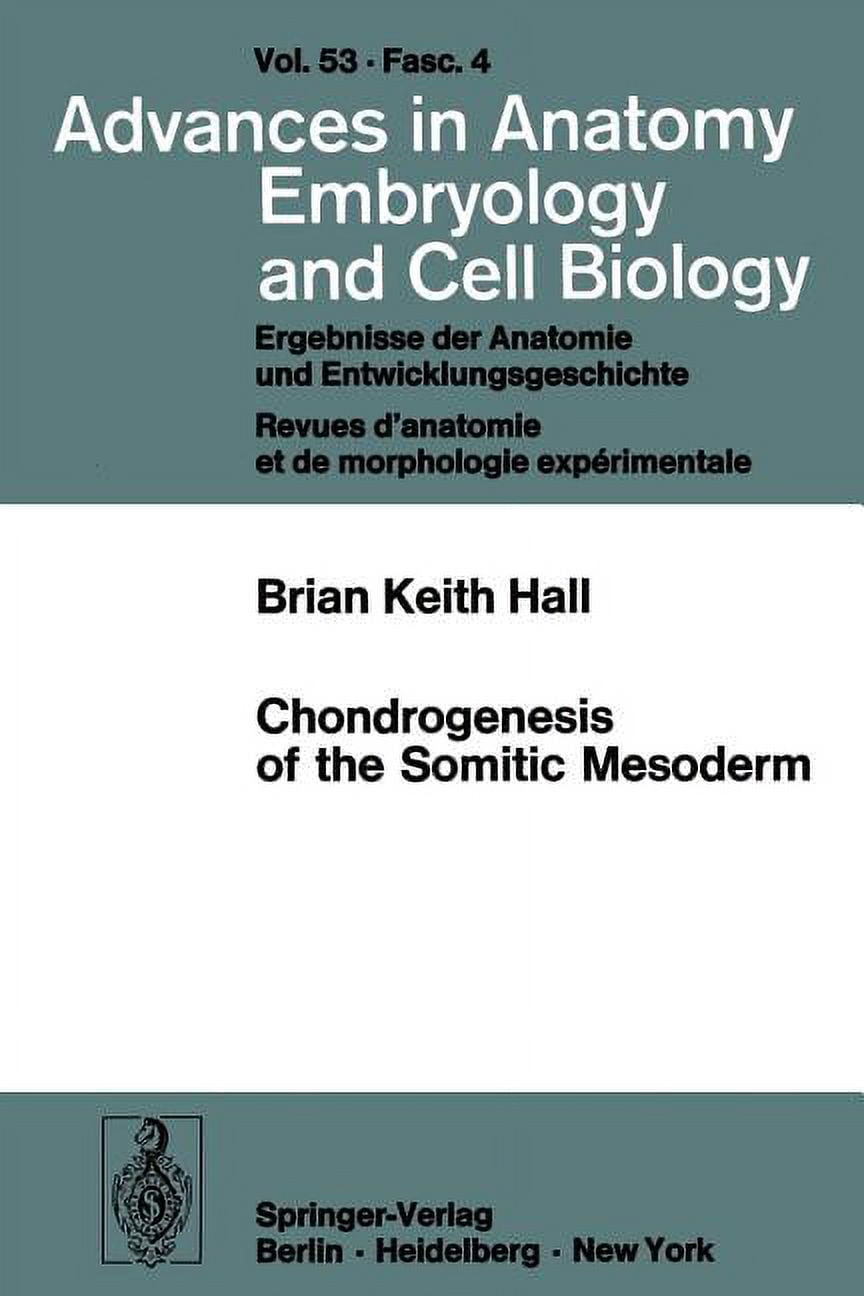 Advances in Anatomy, Embryology and Cell Chondrogenesis of the Somitic ...