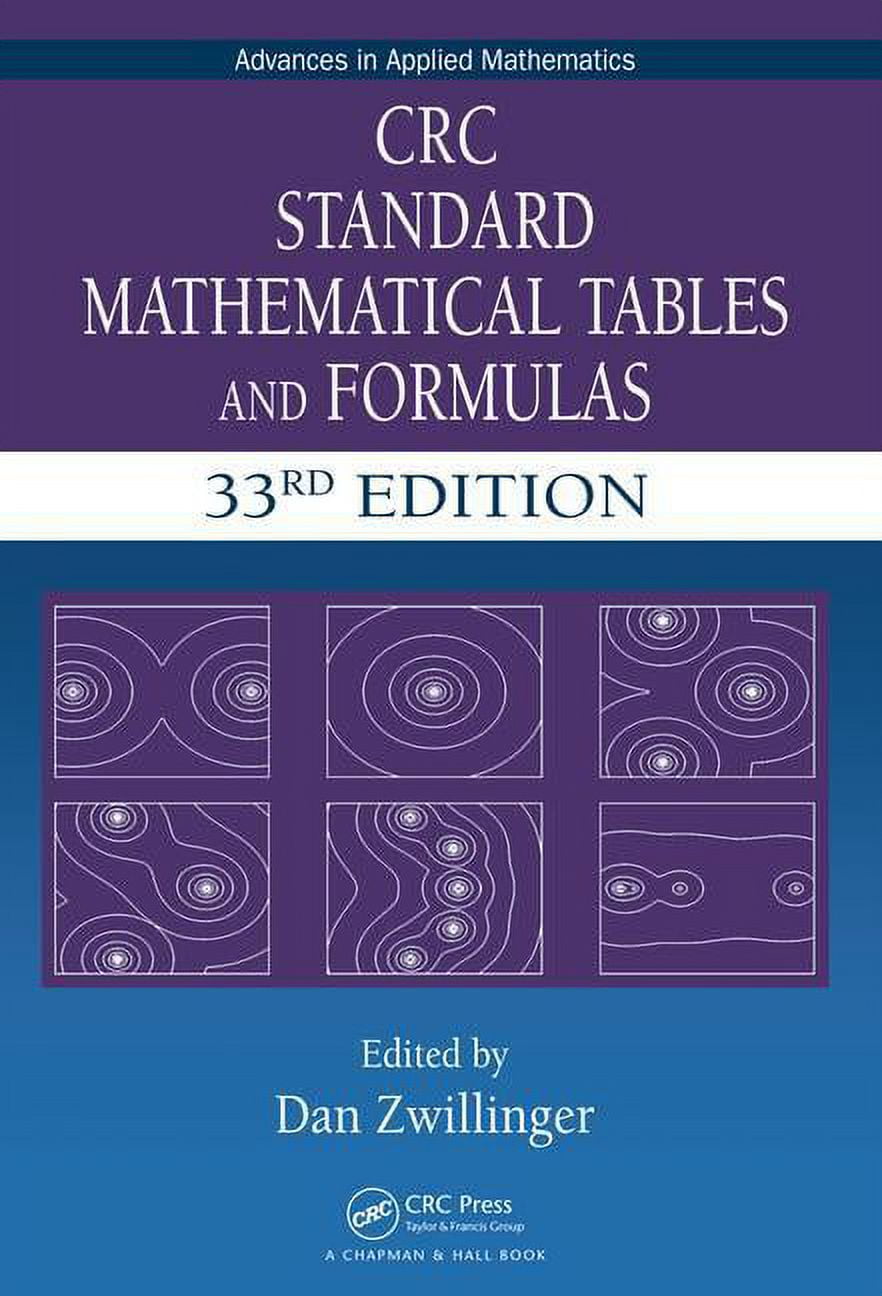 Advances in Applied Mathematics: CRC Standard Mathematical Tables and ...