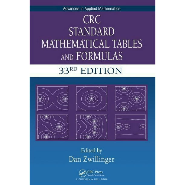 Advances in Applied Mathematics: CRC Standard Mathematical Tables and ...
