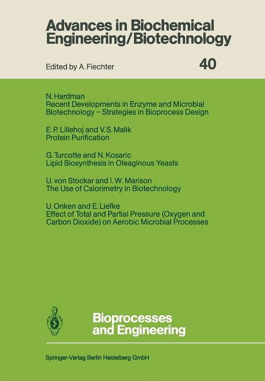 Advances in Biochemical Engineering & Bioprocesses and Engineering ...