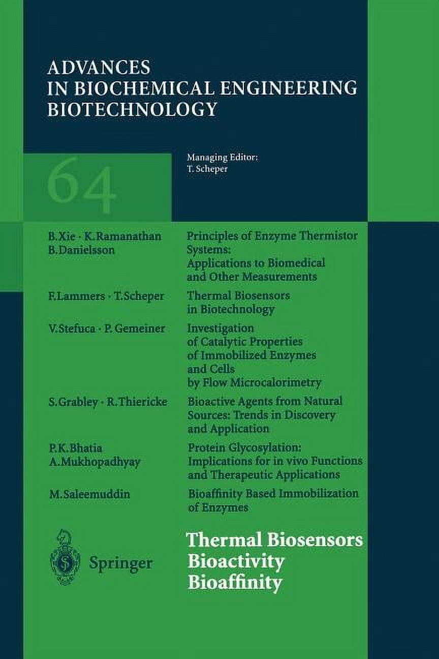 Advances in Biochemical Engineering & Thermal Biosensors Bioactivity ...