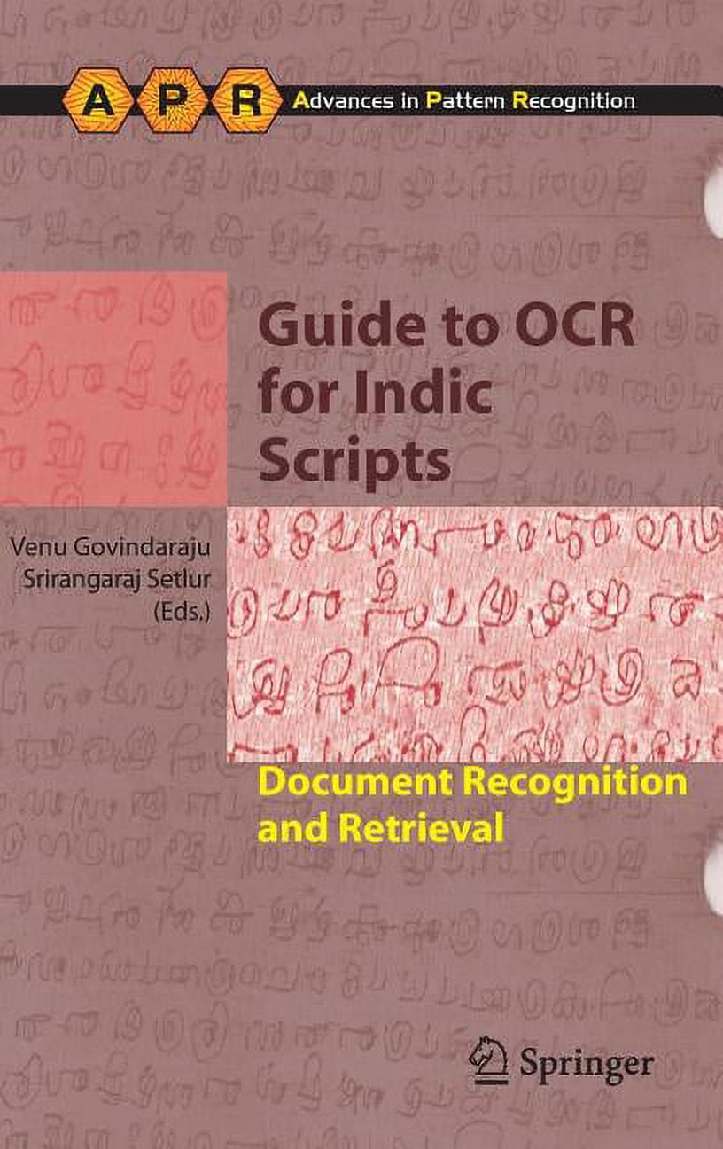 Advances in Computer Vision and Pattern Guide to OCR for Indic Scripts ...