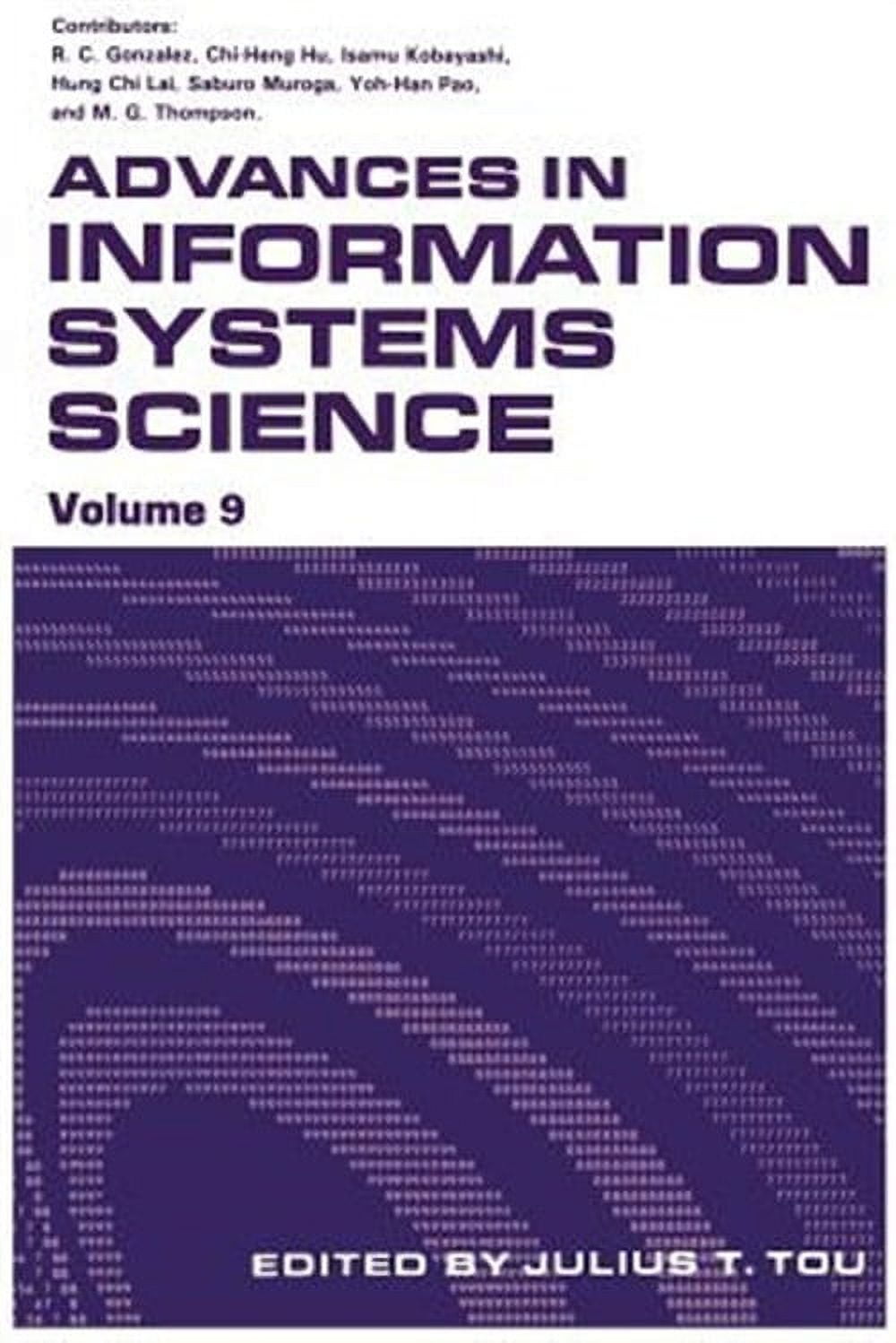 Advances in Information Systems Science: Volume 9 (Paperback) - Walmart.com