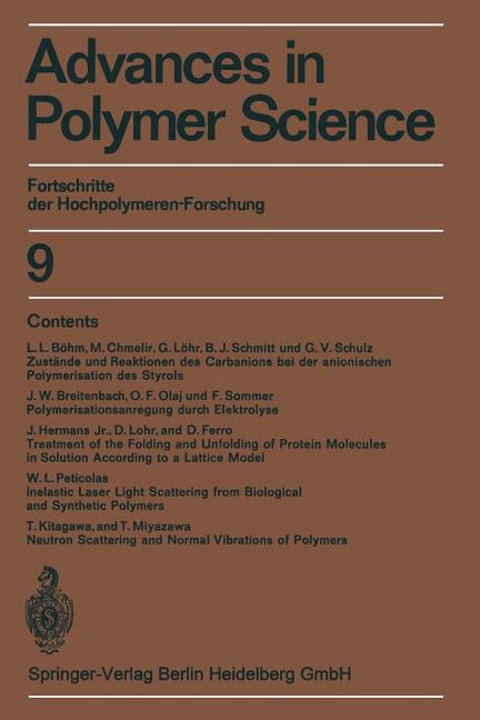 Advances in Polymer Science Advances in Polymer Science: Fortschritte ...