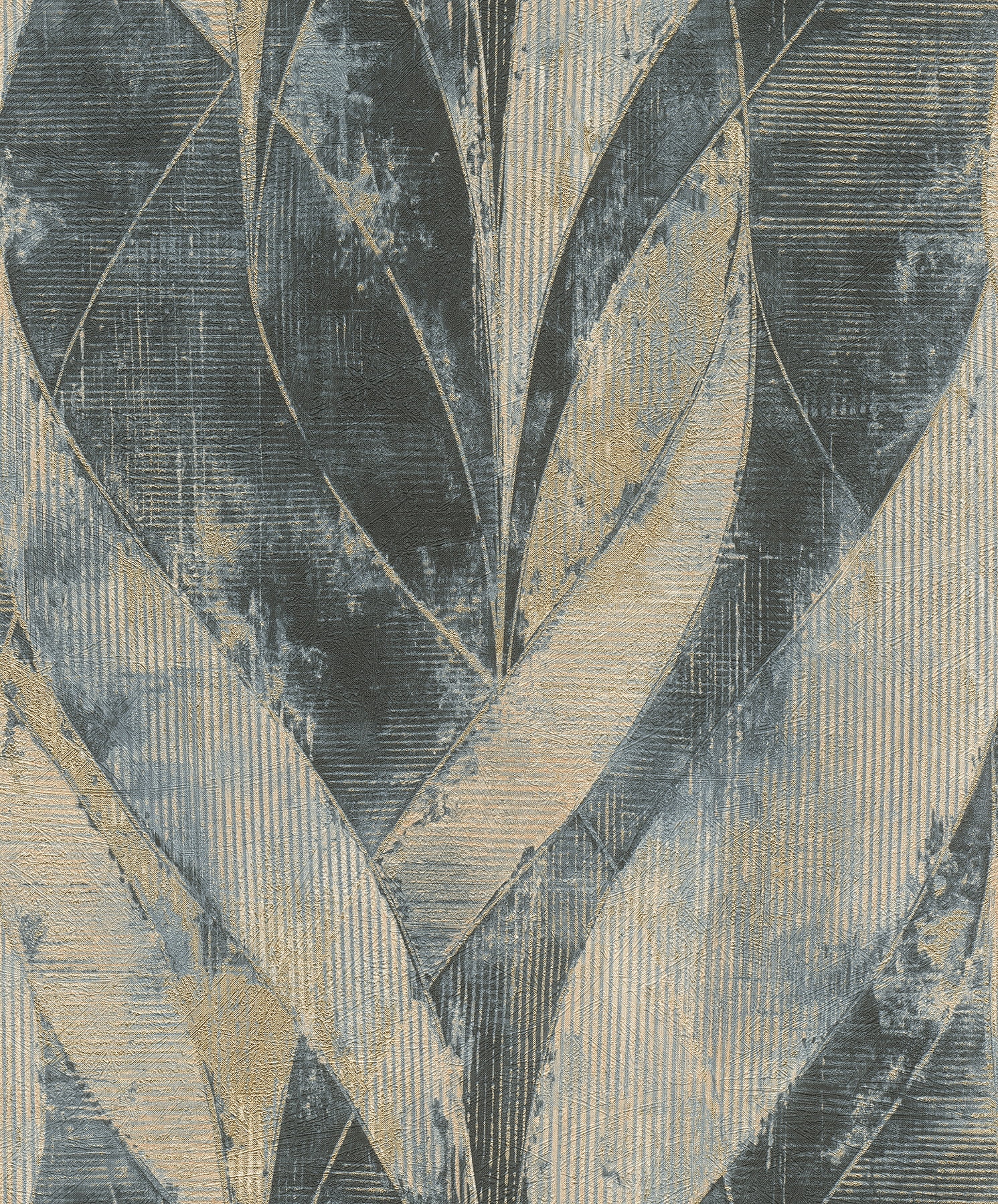Advantage Blake Denim Leaf Wallpaper - Walmart.com