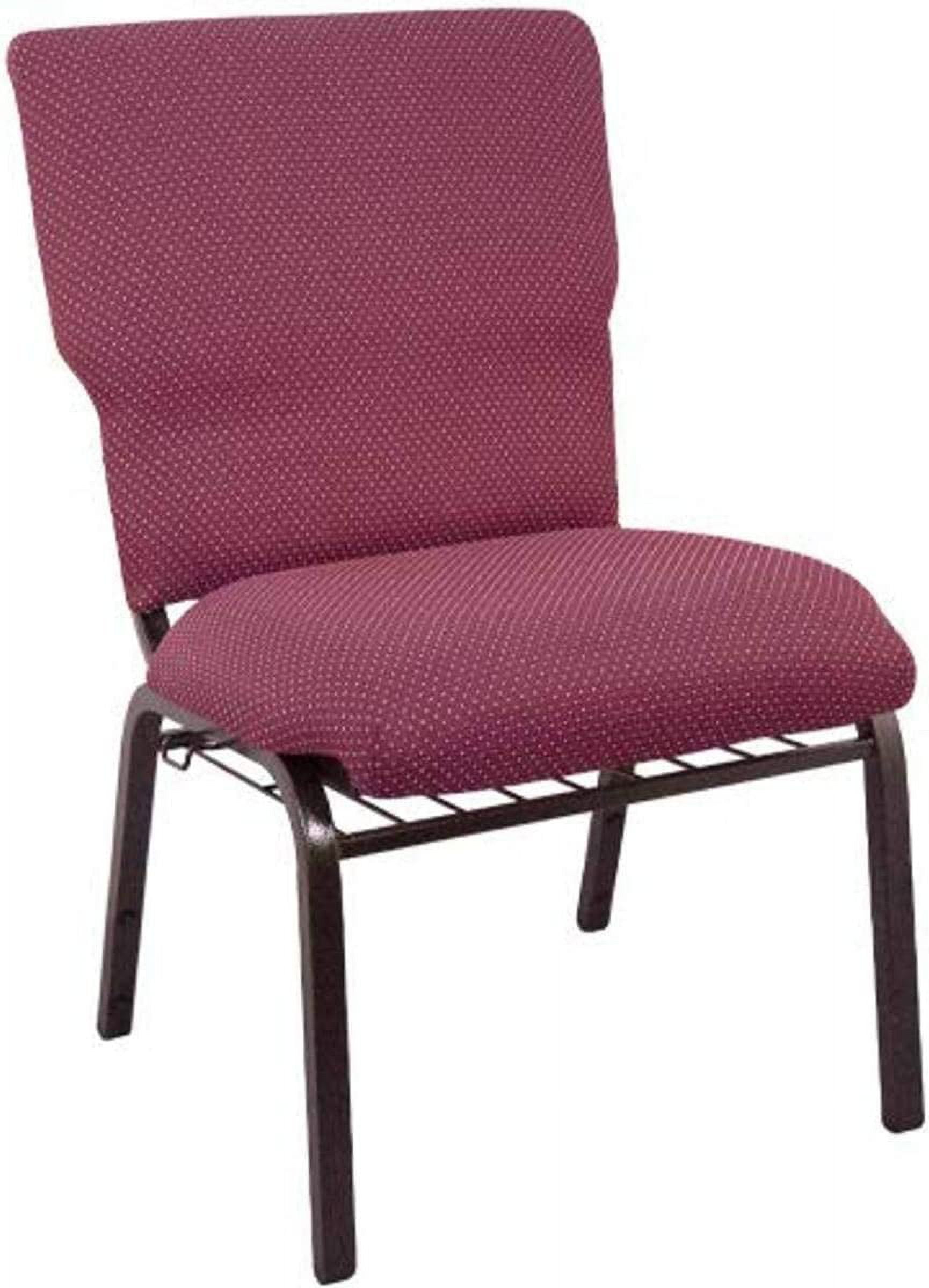Advantage Burgundy Pattern Discount Church Chair - 21 in. Wide ...