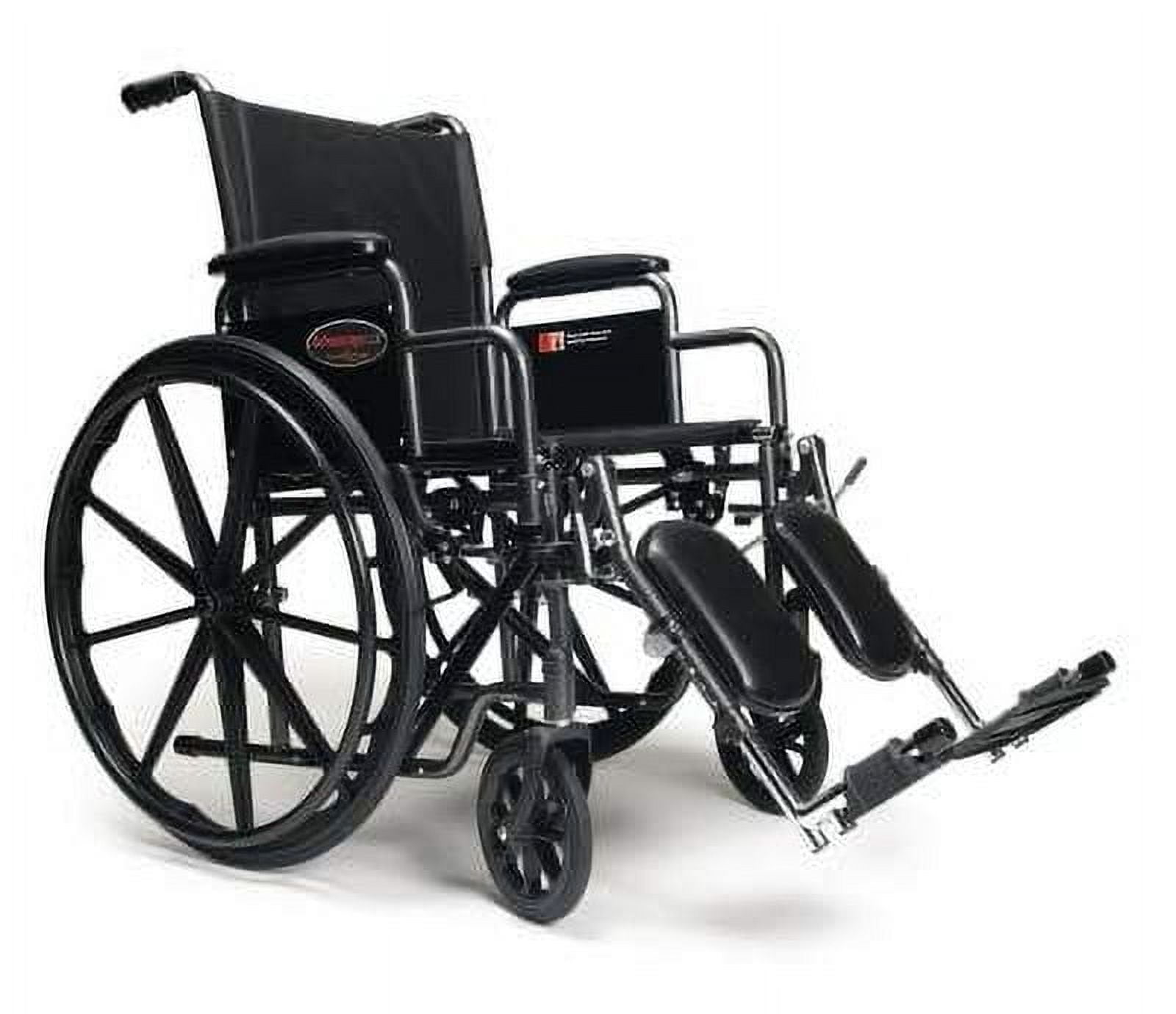 Advantage LX Wheelchair 16X16 Desk arm, Detachable elevating legrest ...
