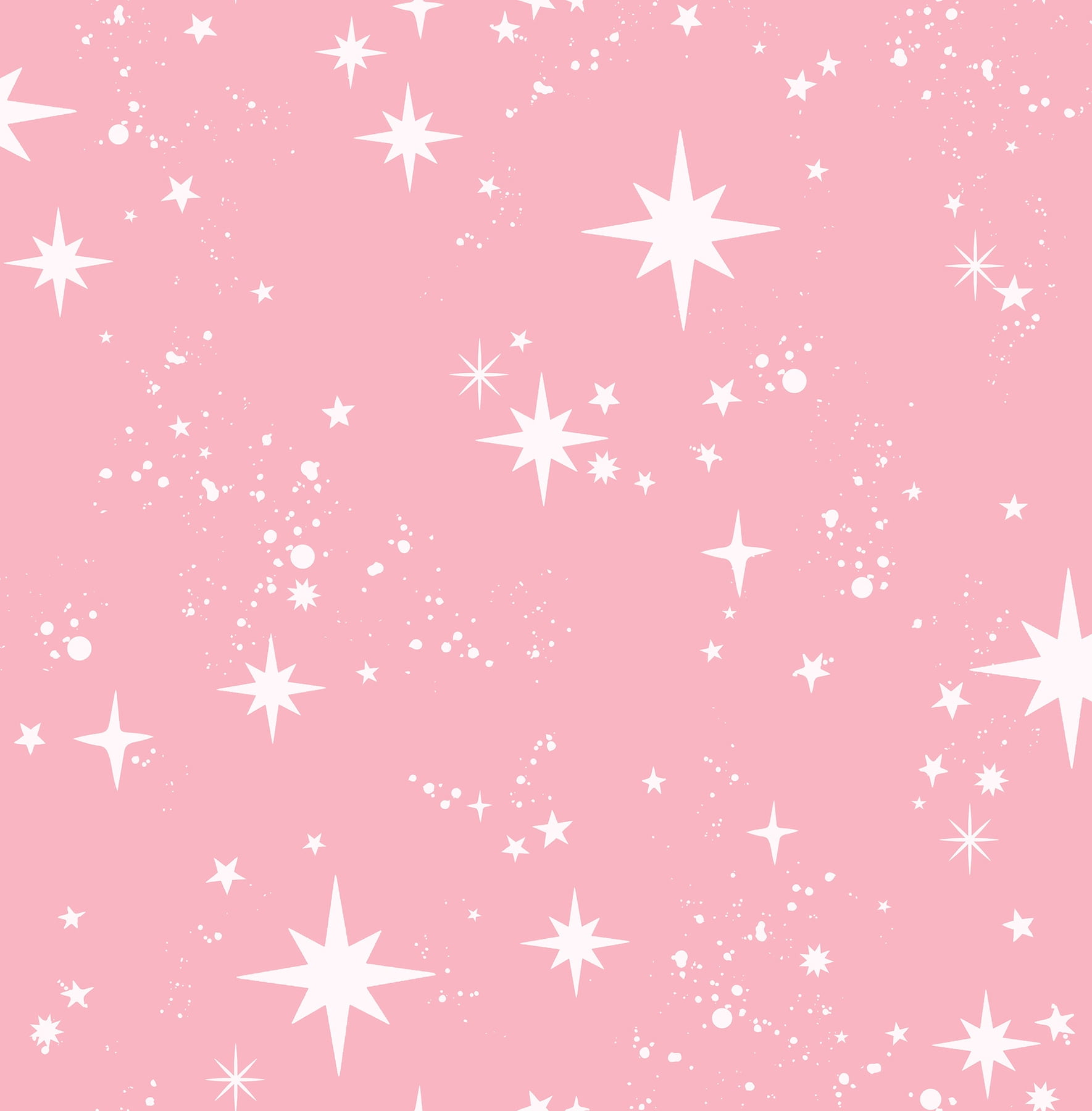 Advantage Twinkle Pink Starry Skies Wallpaper - Walmart.com
