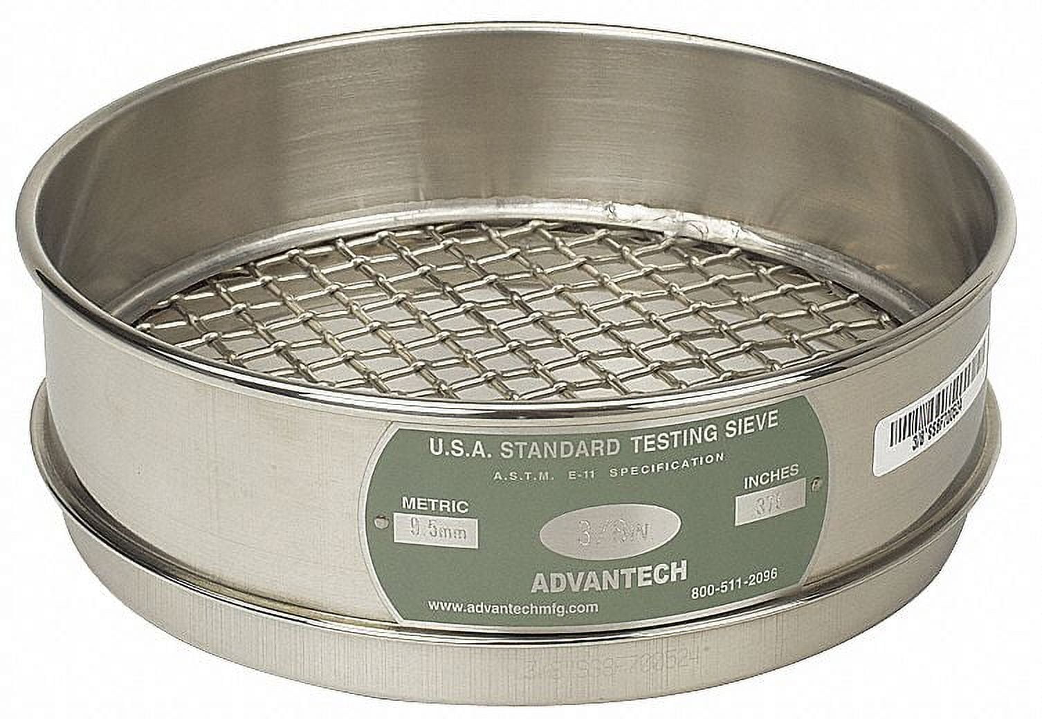 Advantech Manufacturing Sieve, #12, S/S, 8 In, Full Ht 12SS8F - Walmart.com