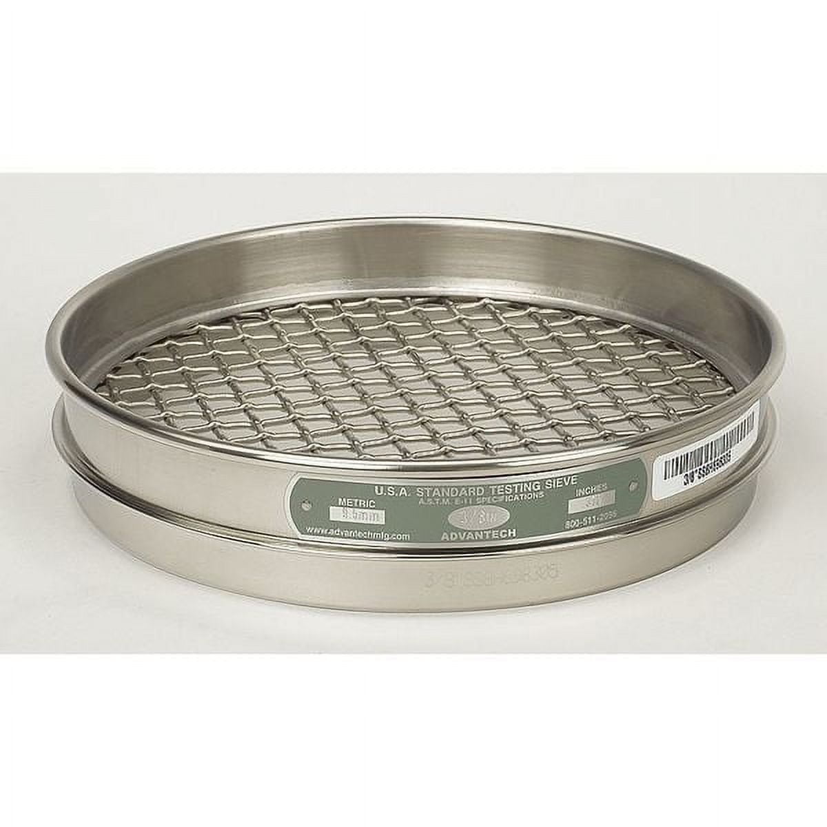 Advantech Sieve, #10, S/S, 8 In, Half Ht 10SS8H - Walmart.com