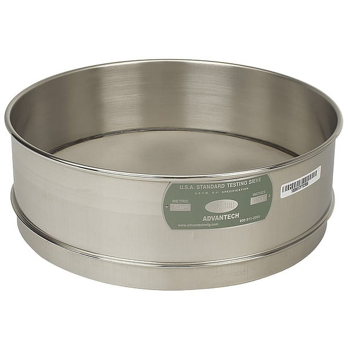 Advantech Sieve, No 230, S/S, 12 In, Full Ht 230SS12F - Walmart.com