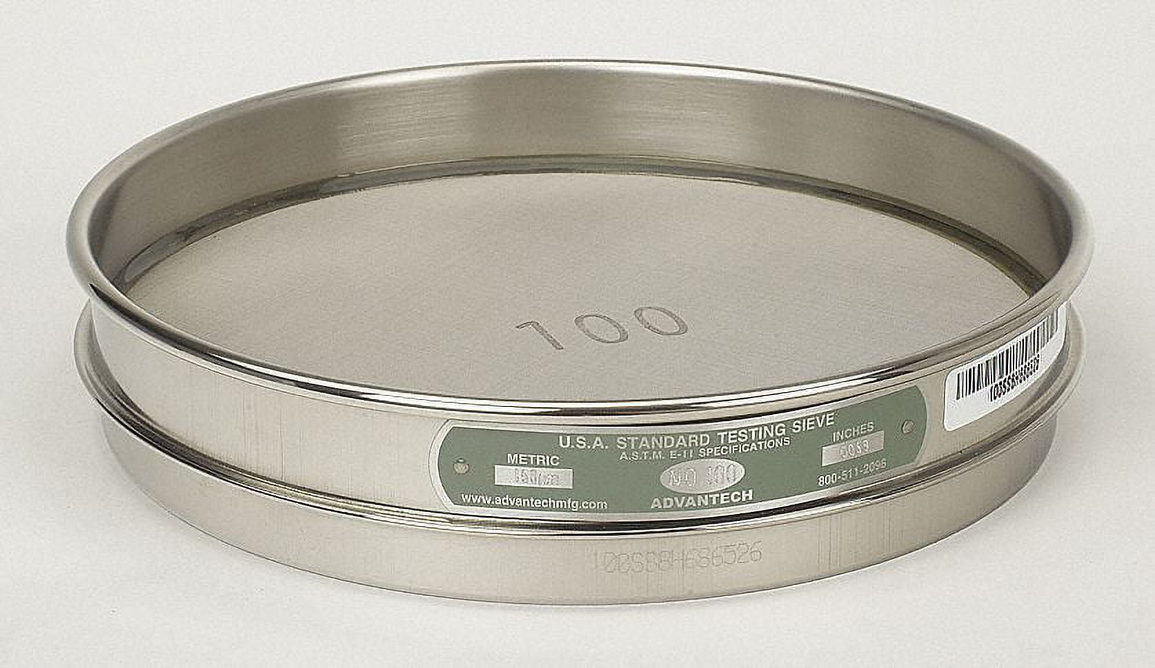 Advantech Sieve, #325, S/S, 8 In, Half Ht 325SS8H - Walmart.com