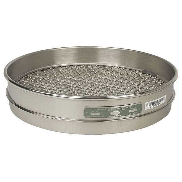 Advantech Sieve, No 8, S/S, 12 In, Half Ht 8SS12H - Walmart.com