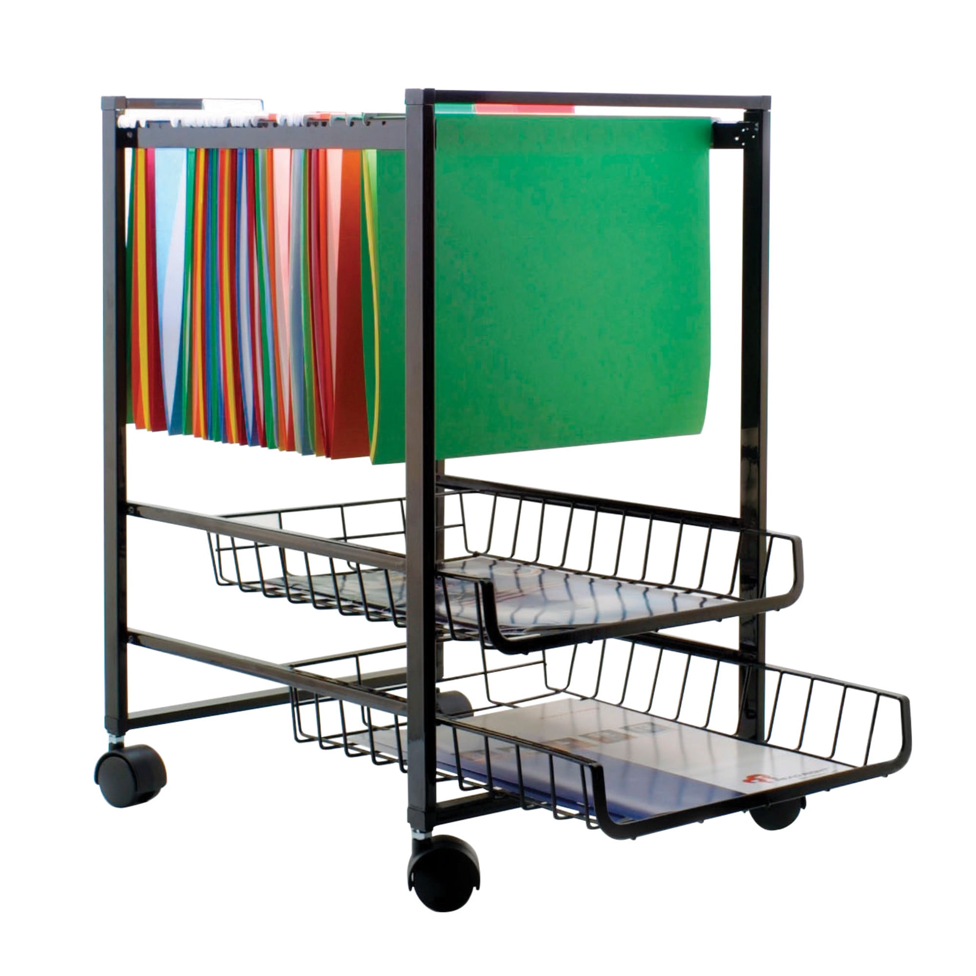 Advantus 2 Drawers Filing Cart , Black - Walmart.com