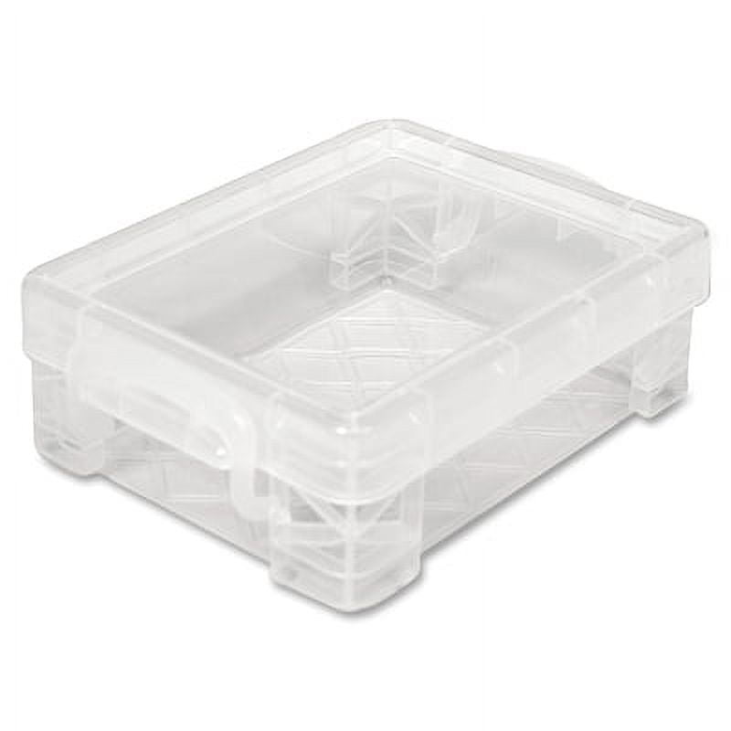 Advantus-4PK Super Stacker Crayon Box, Plastic, 4.75 X 3.5 X 1.6, Clear ...