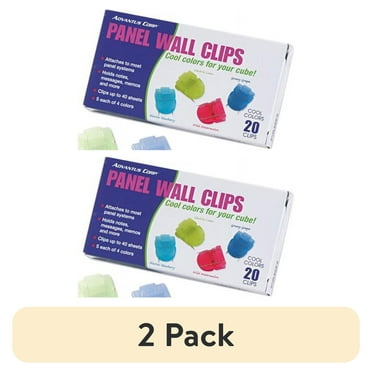 Advantus Panel Wall Clips for Fabric Panels, Standard Size, White, 20 ...