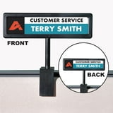 Advantus People Pointer Cubicle Sign Plastic 9 x 2 1/2 Black 75334 ...